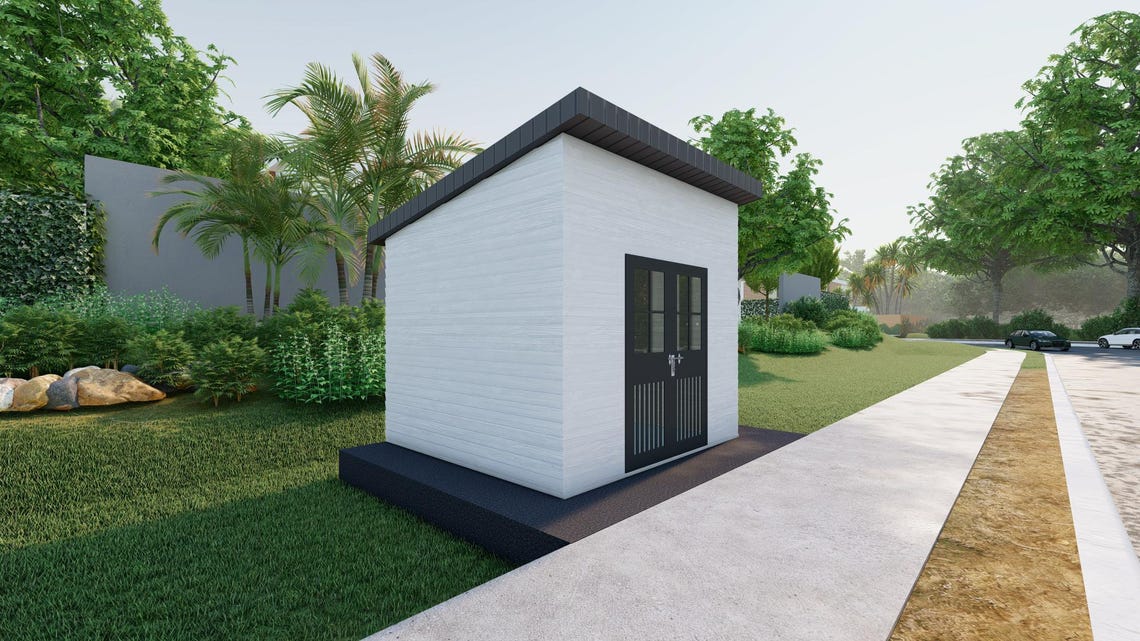 DIY Building Plans for 12'x10' Storage Shed - Elevations, Framing Plan ...