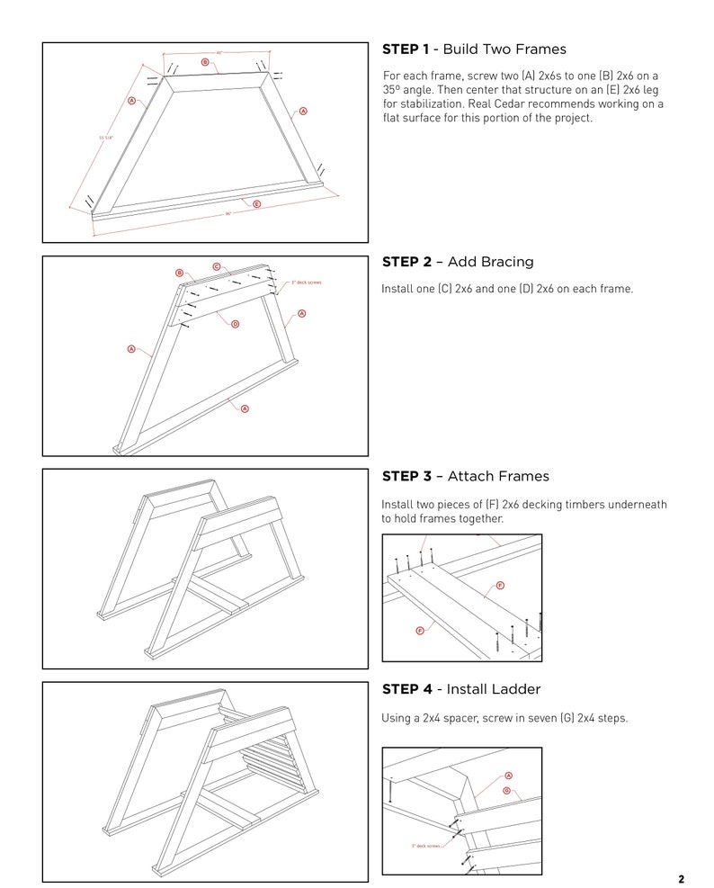 DIY Outdoor Wooden Child's Playset Building Plans | Climbing Wall ...