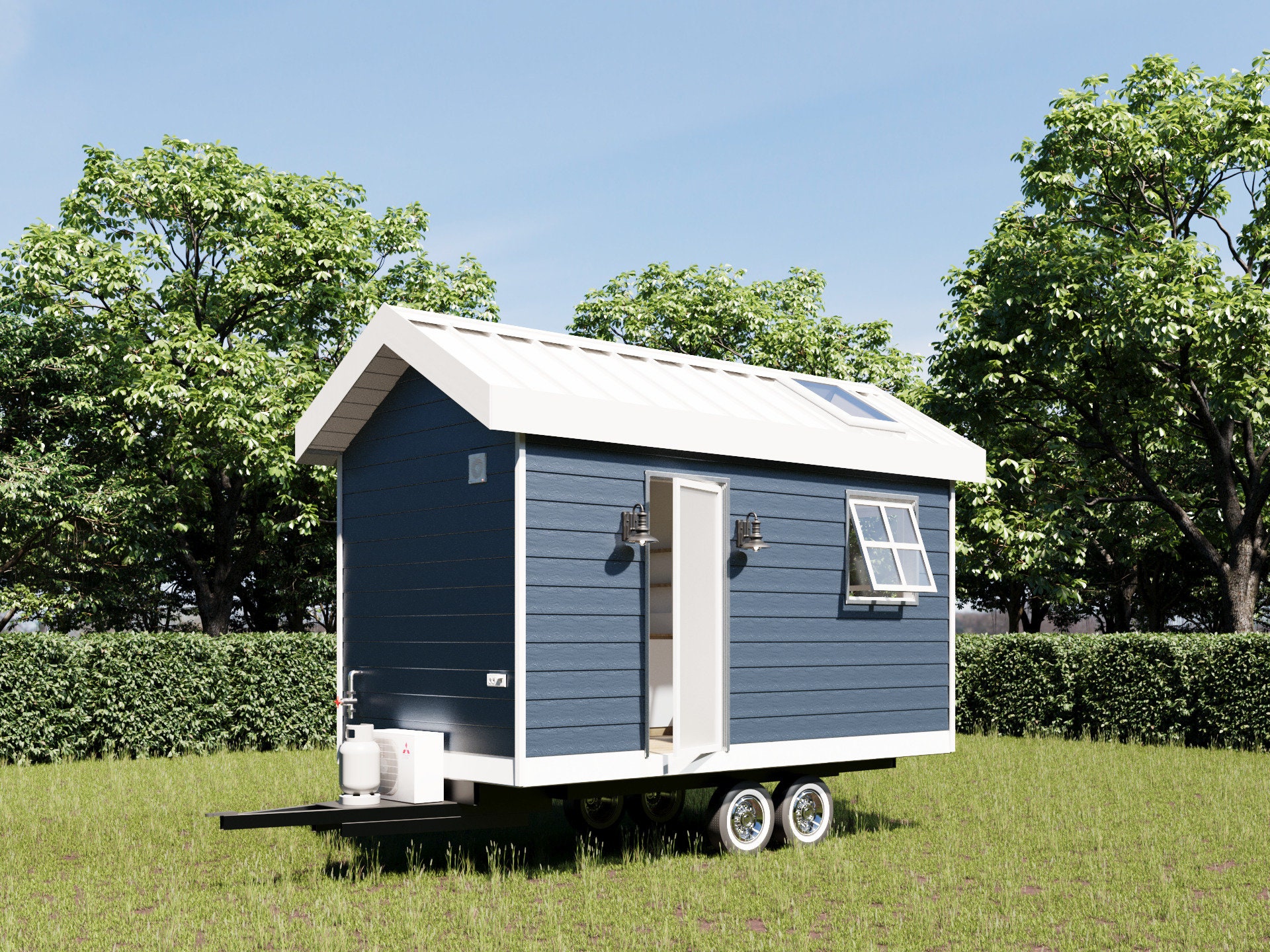 Tiny House on Wheels Plans for 16 X 8 Tiny Mobile Home Tiny House Kit ...