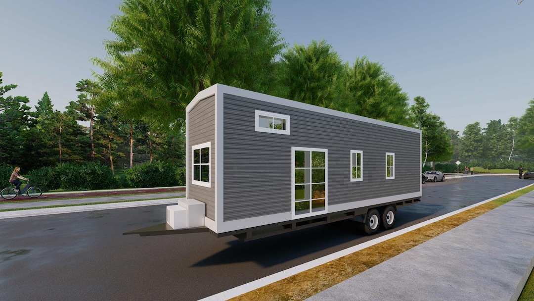 Mobile Tiny Home on Wheels With Loft Mezzanine 36’x 8’ | 288 Sq Ft ...