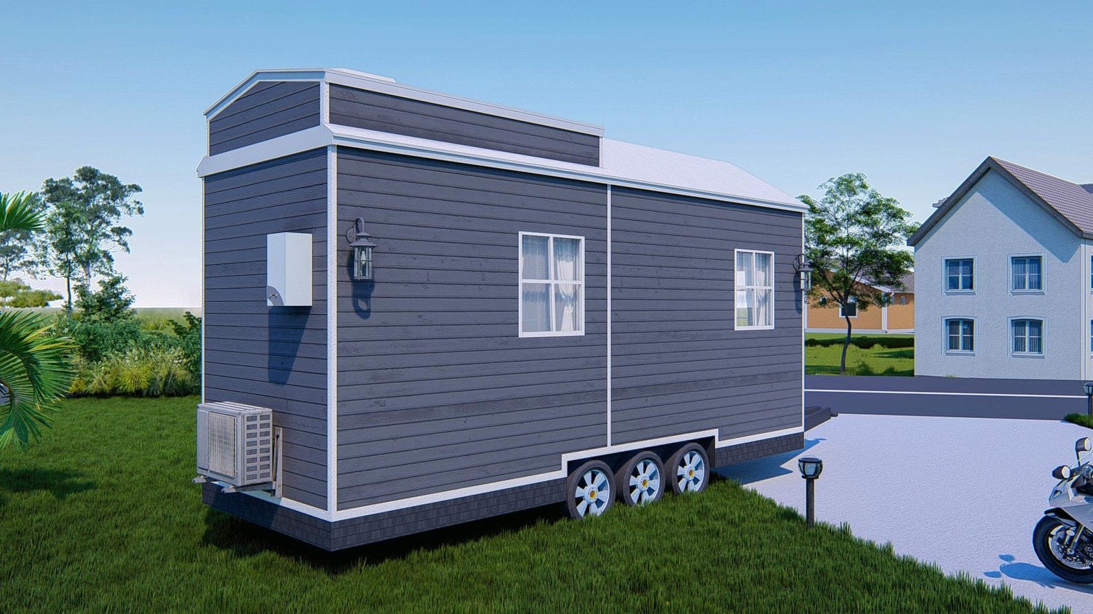 Tiny Mobile Home With Loft | 23.5'x8' | 188 Sq Ft | Living Area ...