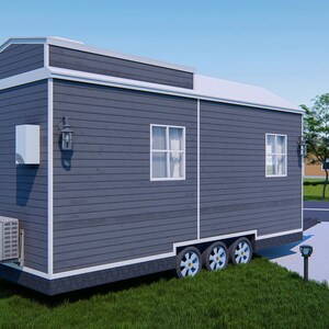 Tiny Mobile Home With Loft | 23.5'x8' | 188 Sq Ft | Living Area ...