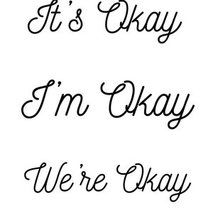 I'm Okay Printable Sign, Printable Inspirational Quote, Motivational ...