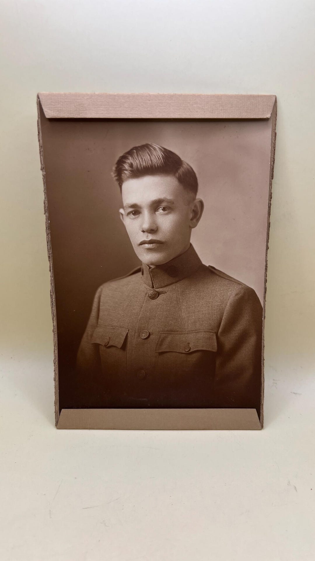 WW1 US Army Artillery Corporal Portrait Photo Young Handsome Soldier - Etsy