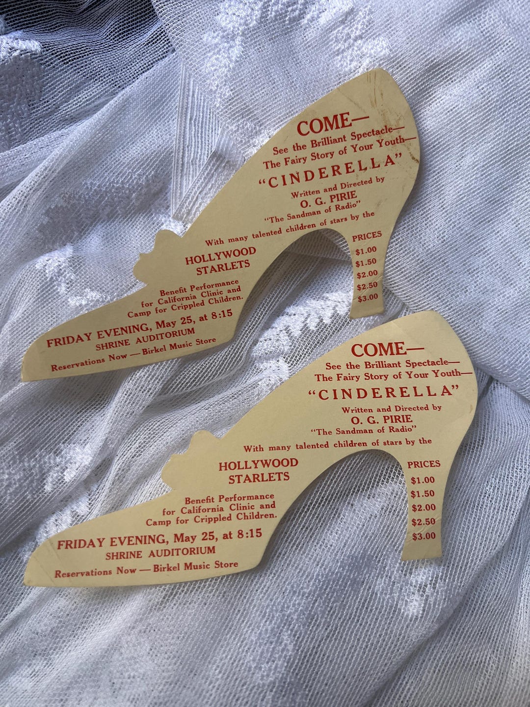 Vibtage Cinderella Show Flyers Hollywood Starlets Shrine Auditorium - Etsy