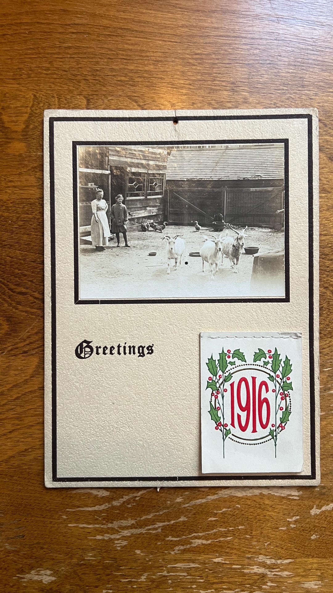 1916 Calendar With Family Photo in the Back of the Poster Rare Find - Etsy