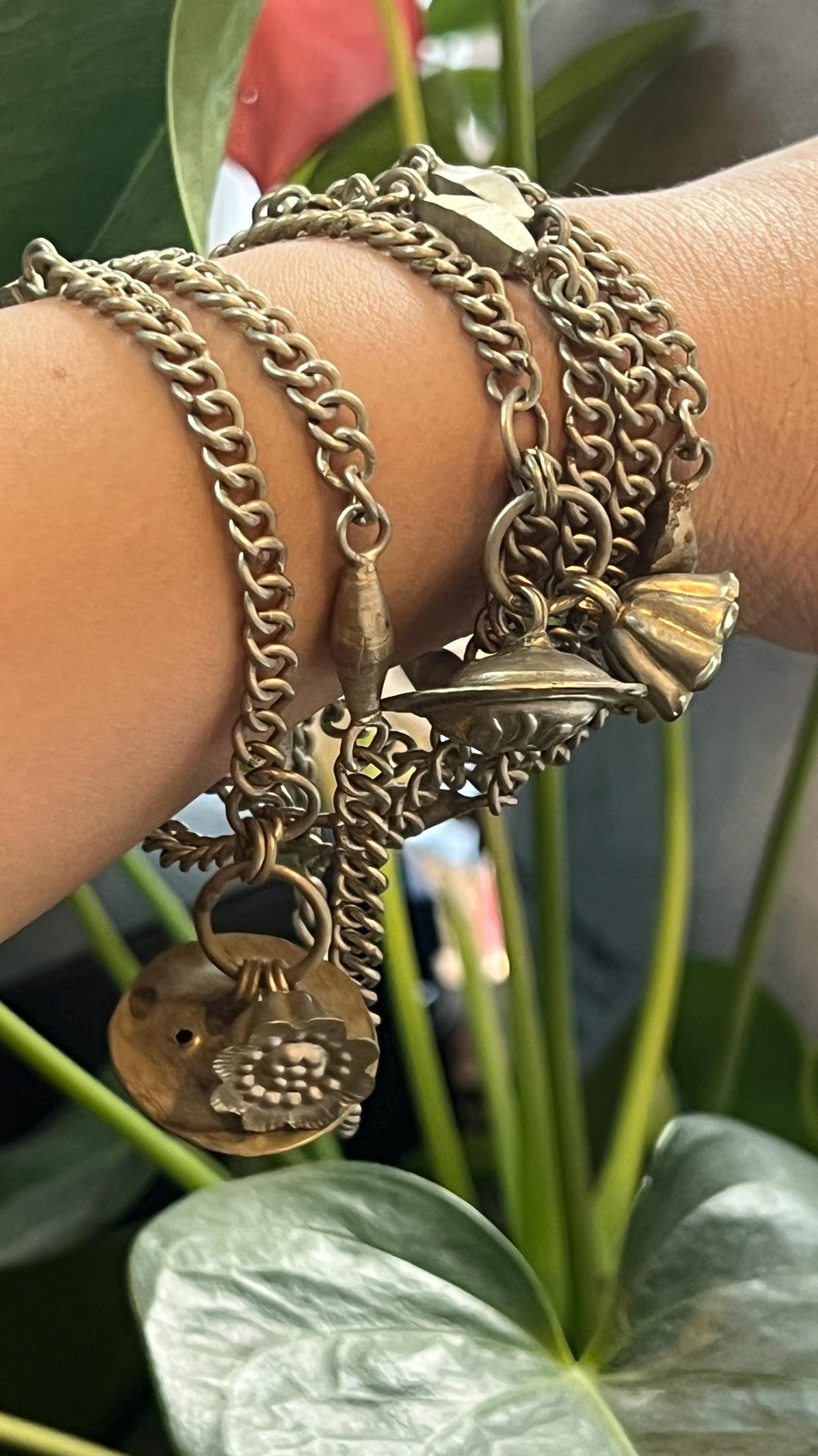 Rare Vintage Exotic Handmade Hmong Lotus Brass Necklace - Etsy