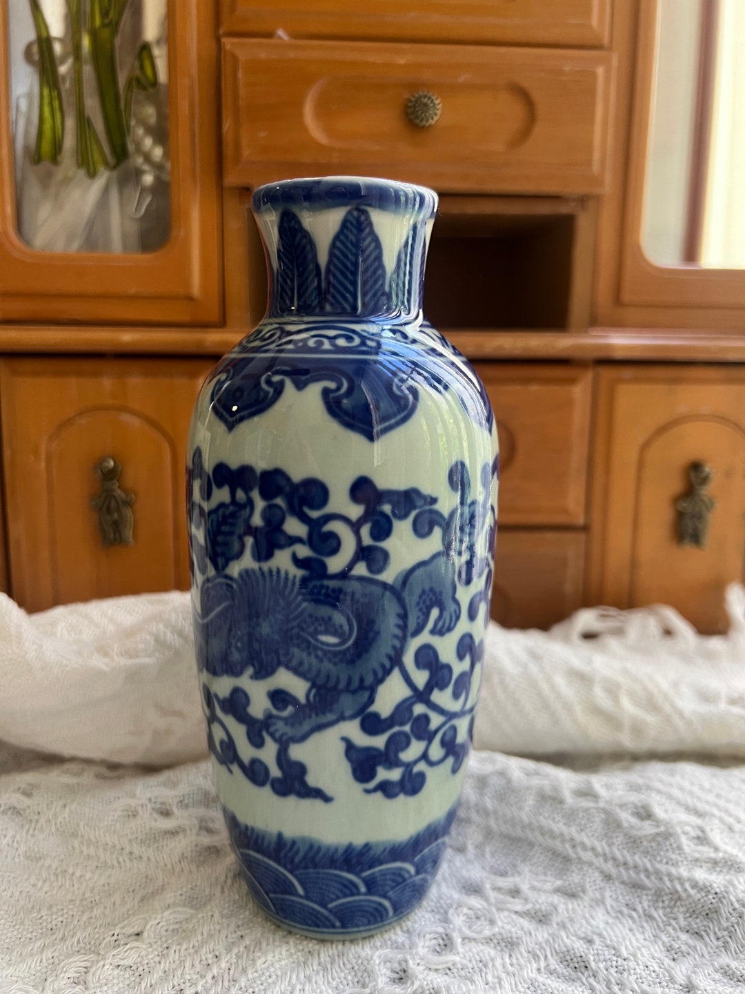 Chinese Antique ju Shun Mei Yu Tang Zhi Marked Blue and White Hand ...