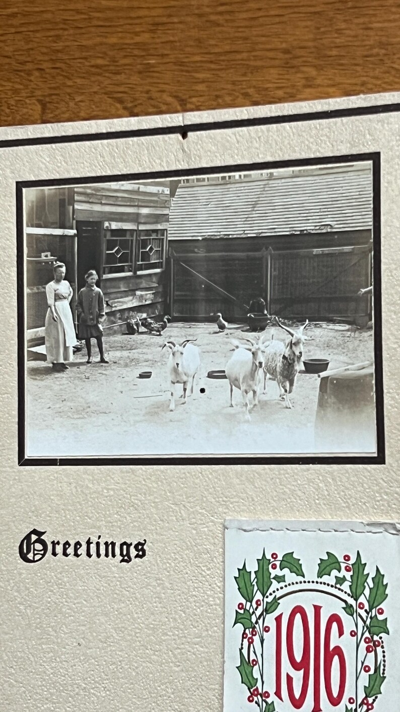 1916 Calendar With Family Photo in the Back of the Poster Rare Find - Etsy