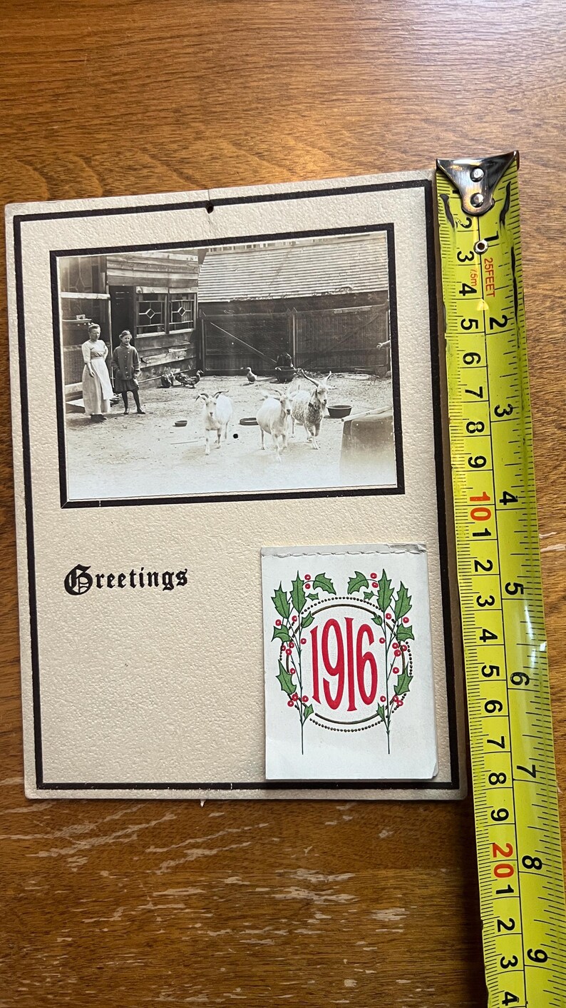 1916 Calendar With Family Photo in the Back of the Poster Rare Find - Etsy