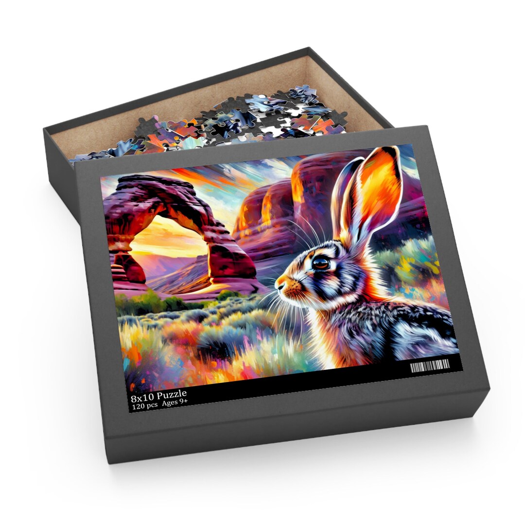 Black-tailed Jackrabbit Puzzle, 120, 252, 500-piece - Etsy