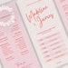 Retro Wedding Program Template Download Wedding Day Timeline Itinerary ...