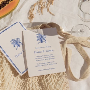 Handwritten Wedding Invitations, Hand Drawn Invitation Suite, Wedding ...