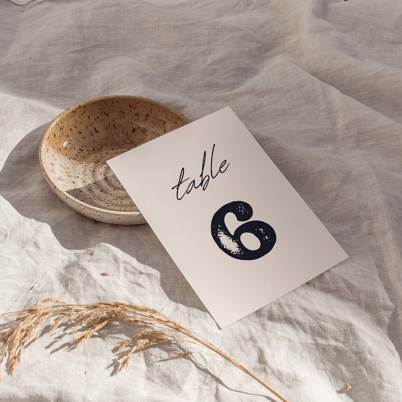 Vintage Table Number - Etsy