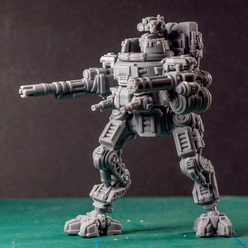 Goliath Heavy Assault Mech || 1 Miniature || 3D Printed || 28mm Heroic ...