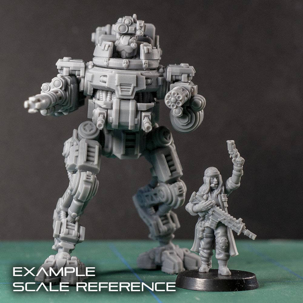 Goliath Heavy Assault Mech 1 Miniature 3D Printed 28mm Heroic Scale ...