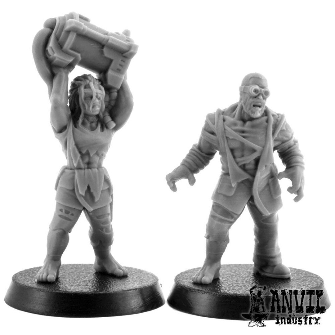 Mutated Scientists || 2 Miniatures || 3D Printed || 28mm Heroic Scale ...