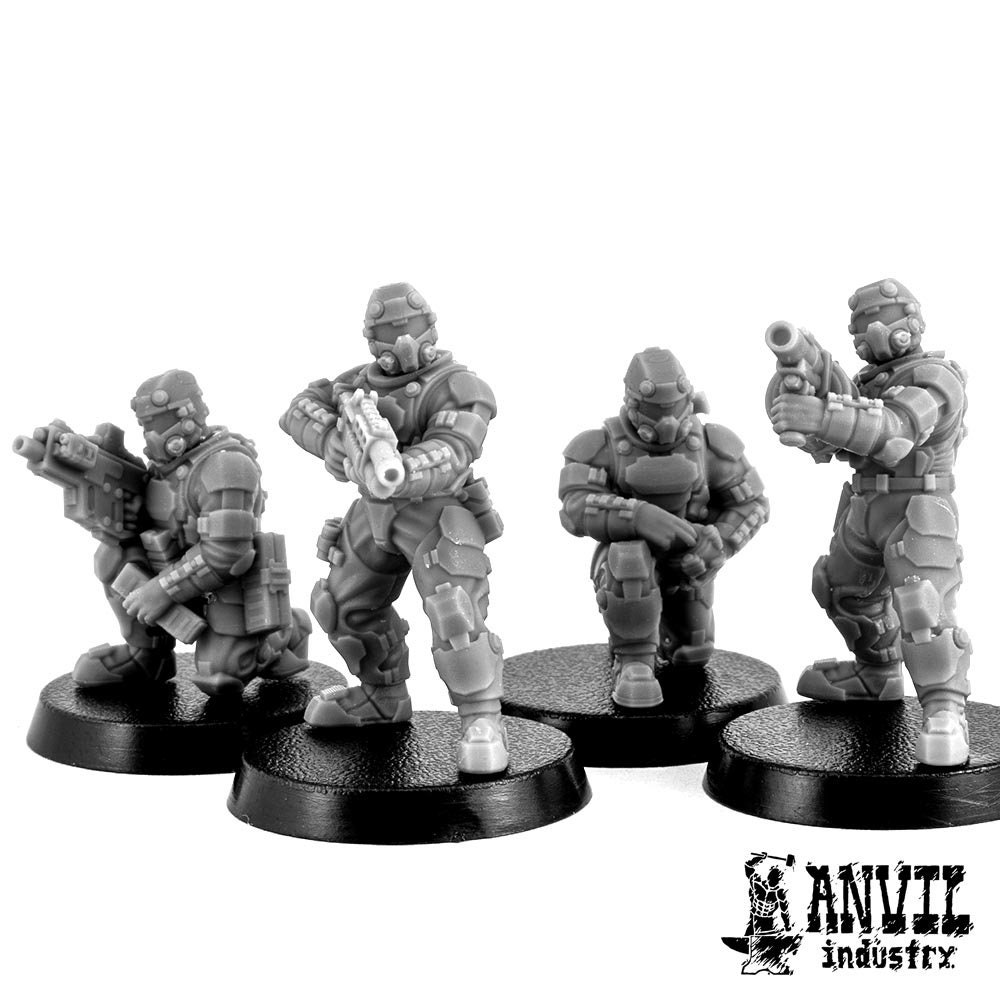 Republic Commando Team 11 Miniatures 3D Printed 28mm Heroic Scale ...