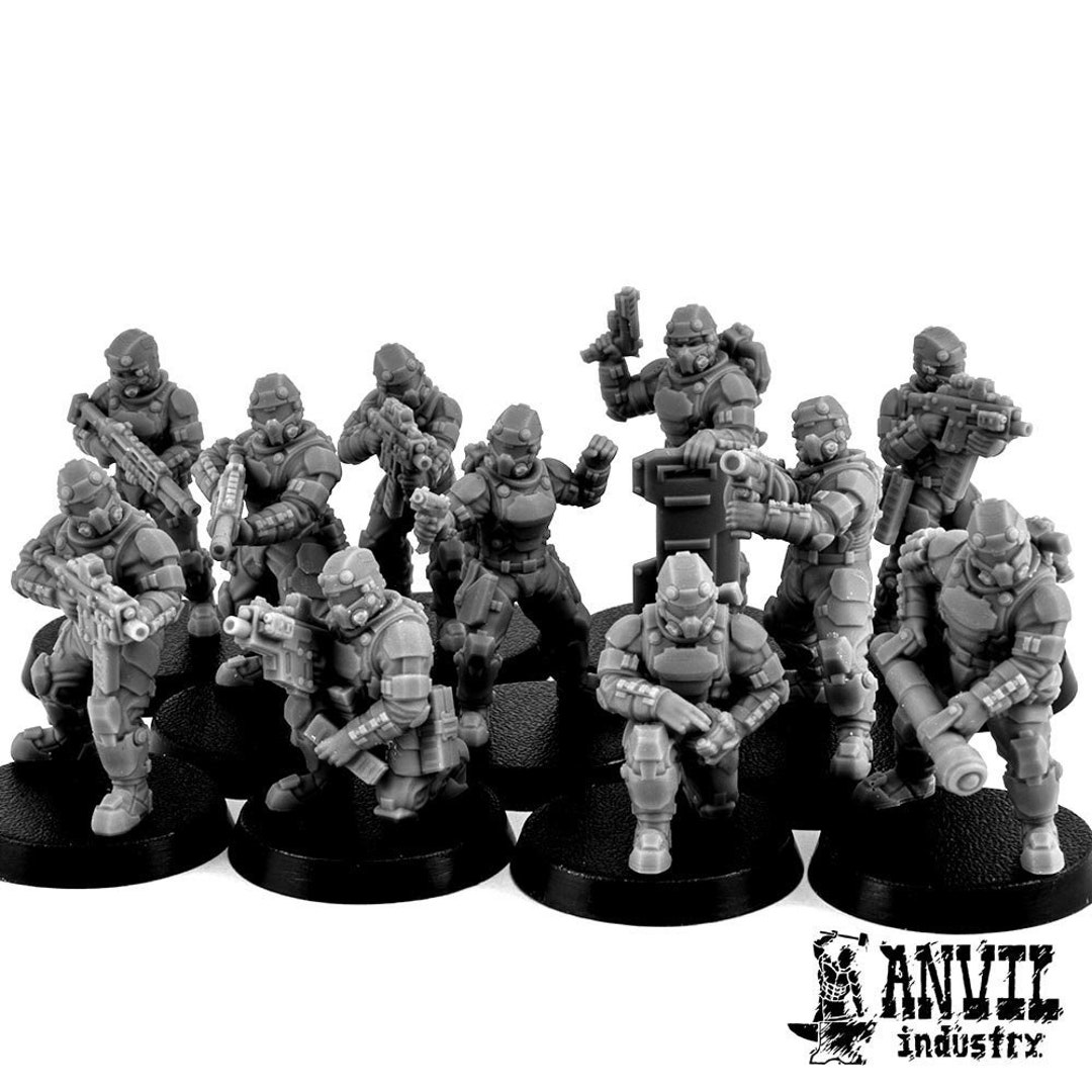 Republic Commando Team || 11 Miniatures || 3D Printed || 28mm Heroic ...