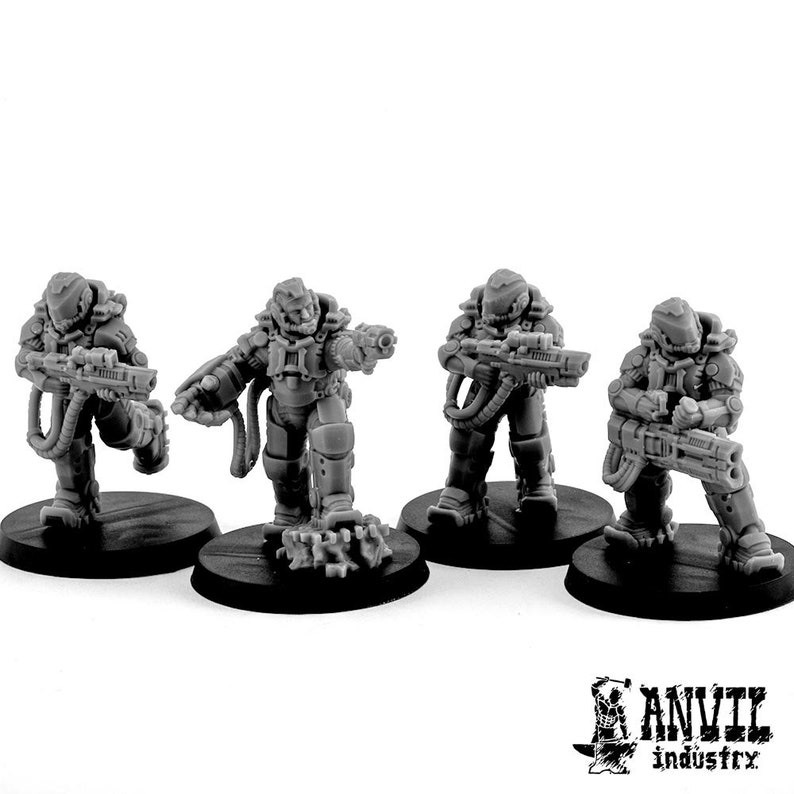 Heavy Drop Troop Squad || 11 Miniatures || 3D Printed || 28mm Heroic ...