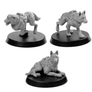 Attack Dogs || 3 Miniatures || 3D Printed || 28mm Heroic Scale ...