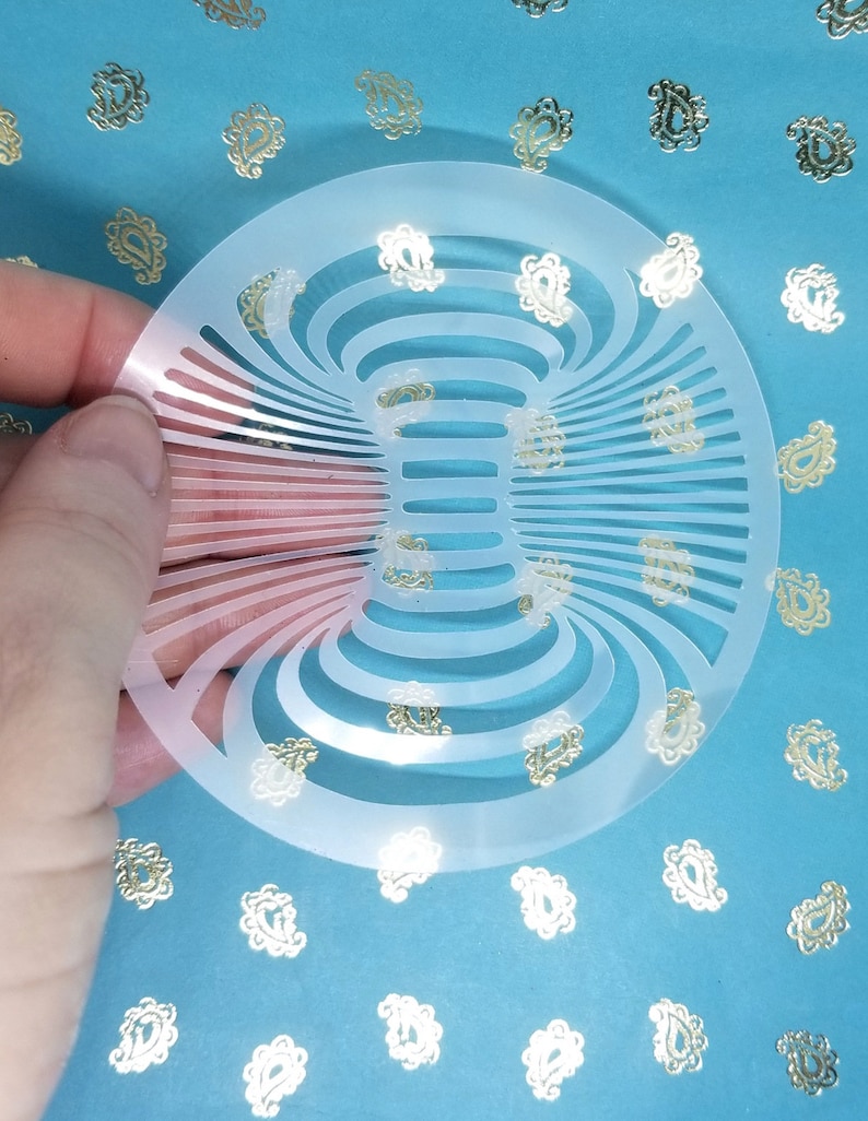 Bibi's Wormhole Optical Illusion Stencil Warp Interdimensional Reusable ...