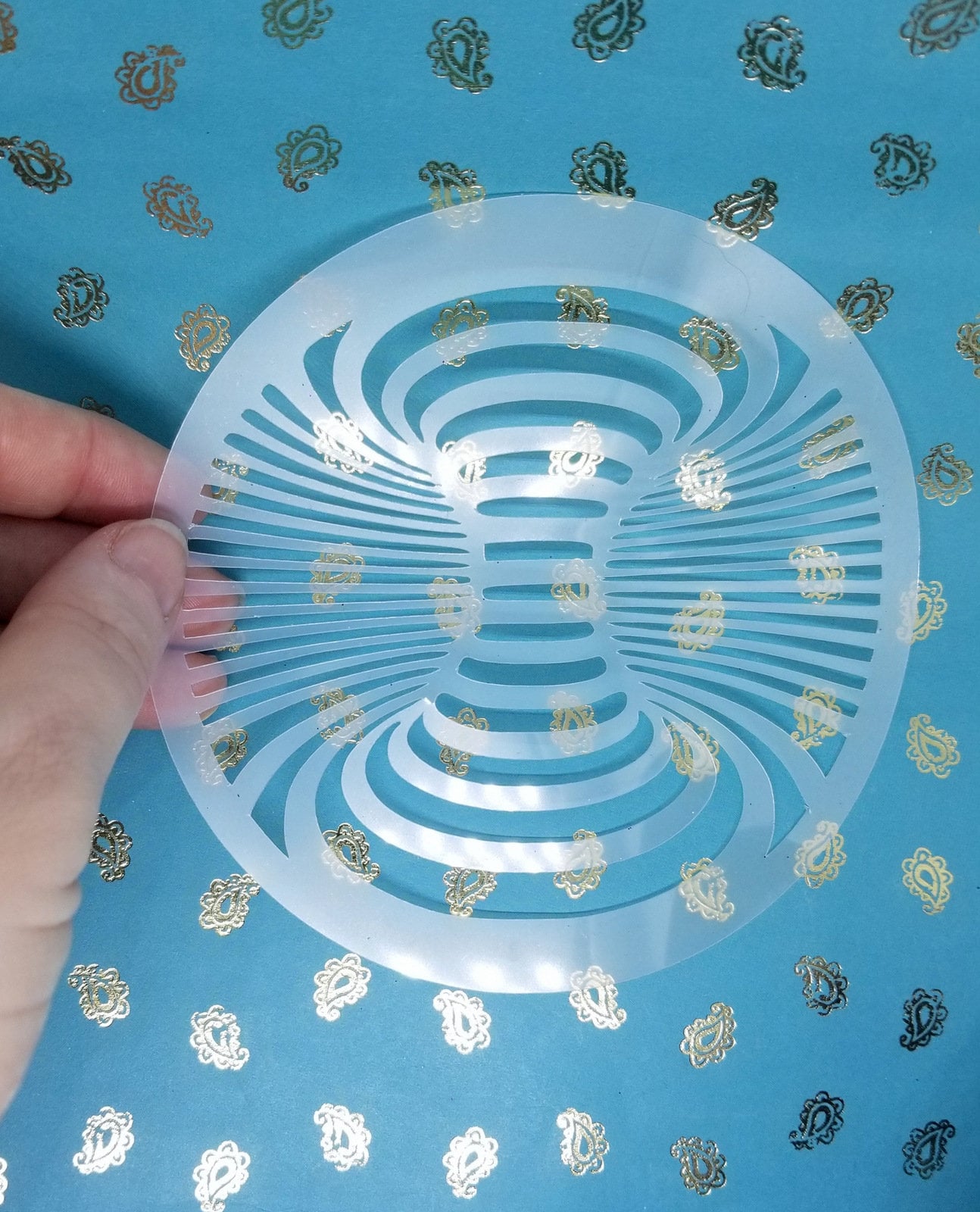 Bibi's Wormhole Optical Illusion Stencil Warp - Etsy