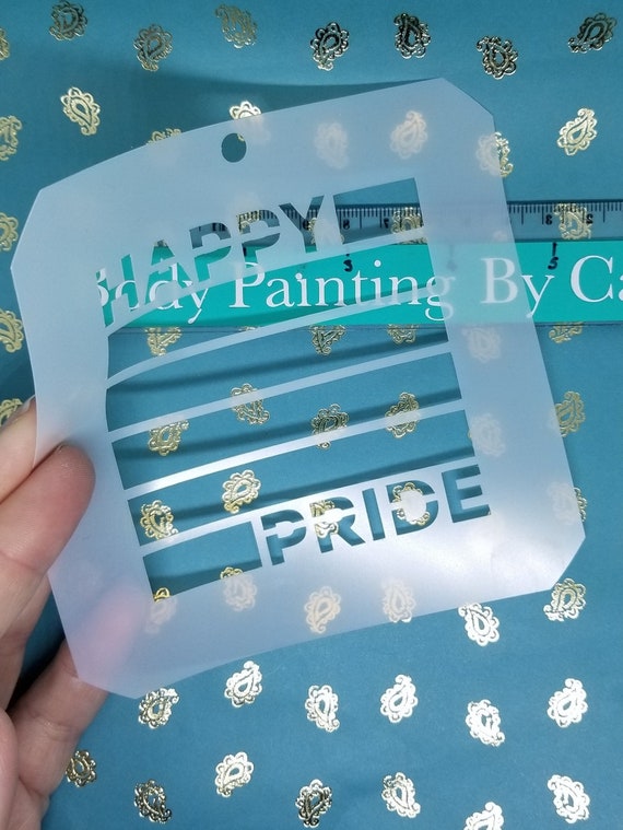HAPPY PRIDE Flag LGBTO Stencil Reusable Mylar Print Pattern - Etsy
