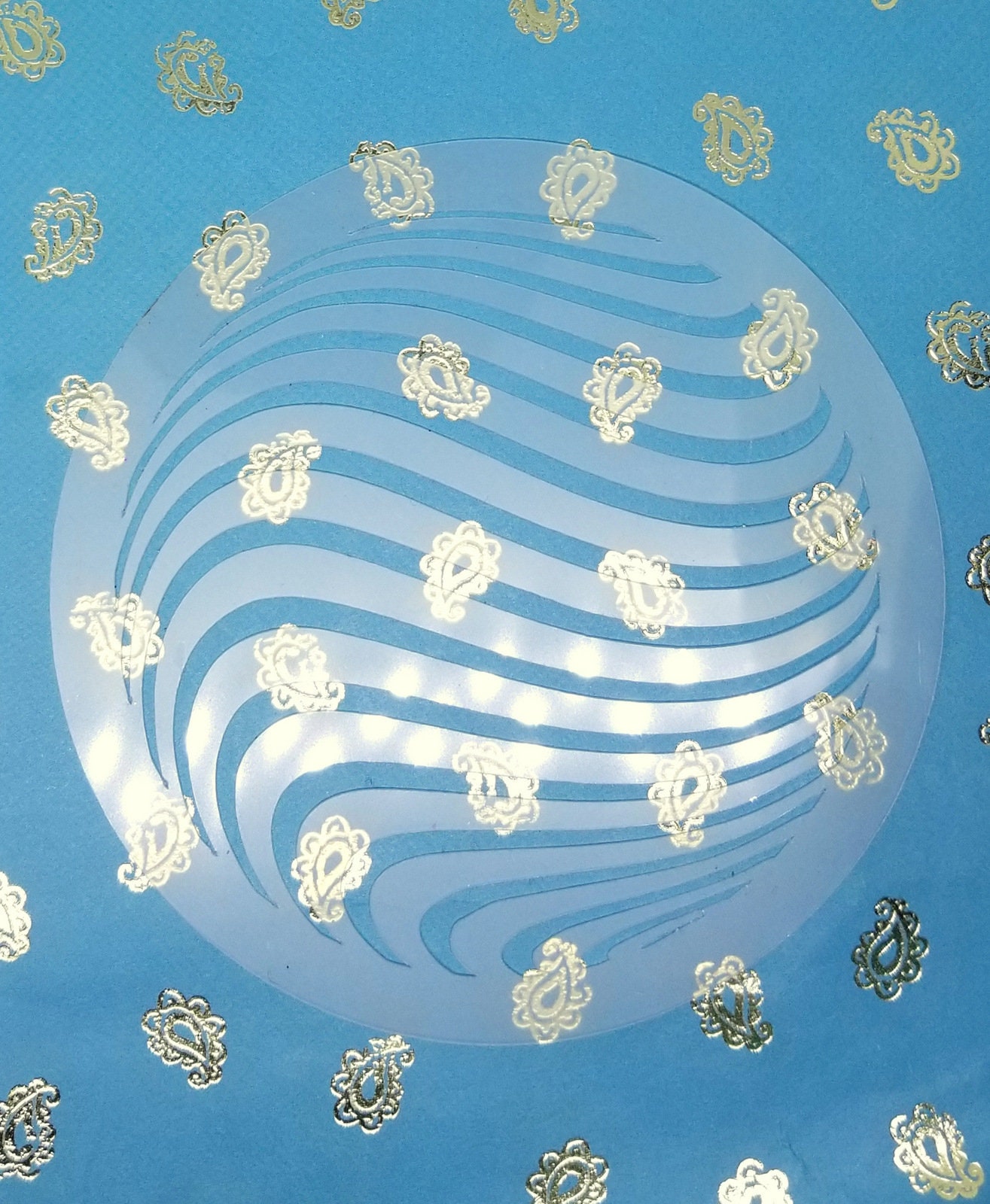 Bubble Swirl Optical Illusion Stencil Trippy Acid Reusable Mylar Print ...