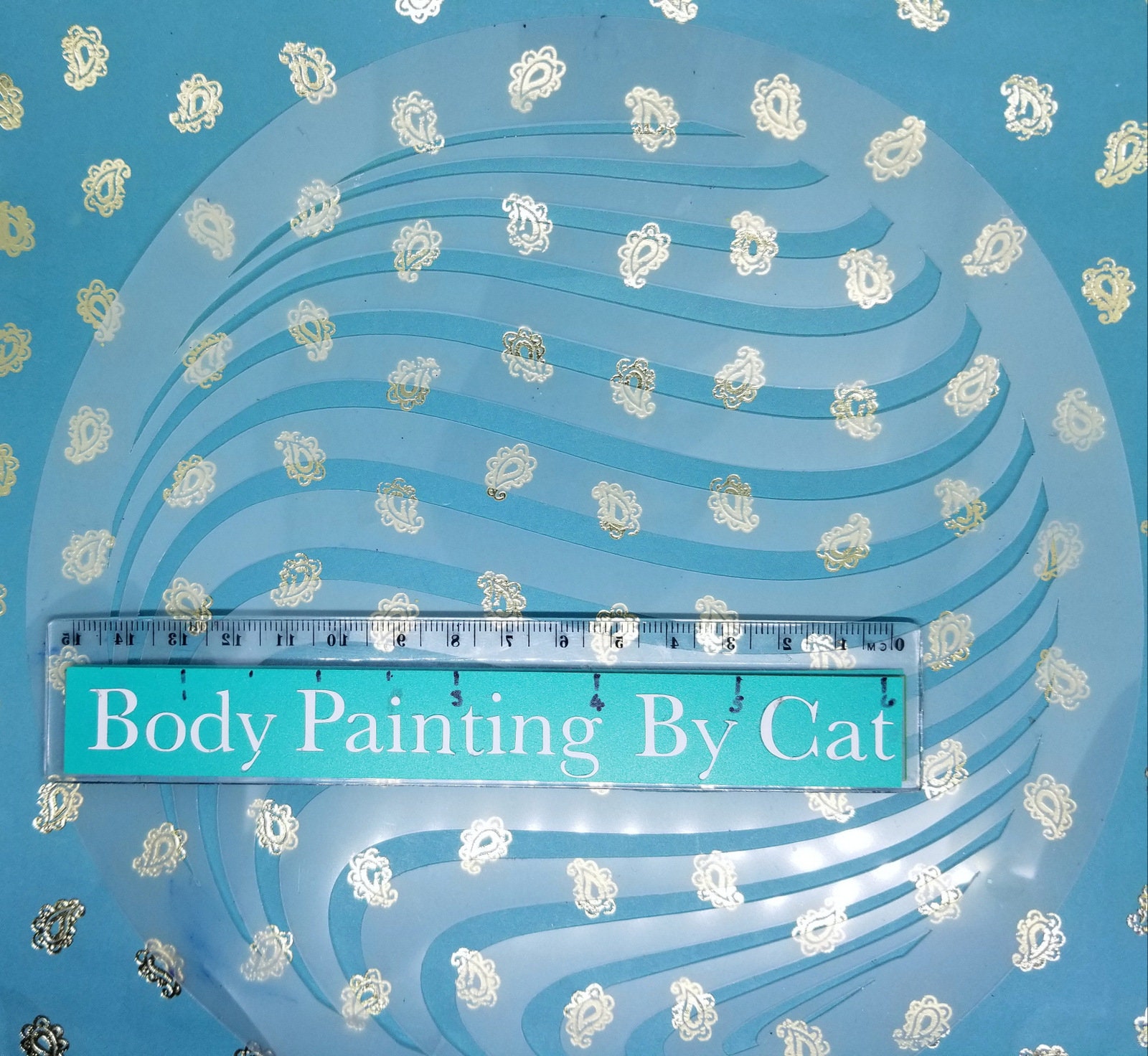 Bubble Swirl Optical Illusion Stencil Trippy Acid Reusable Mylar Print ...