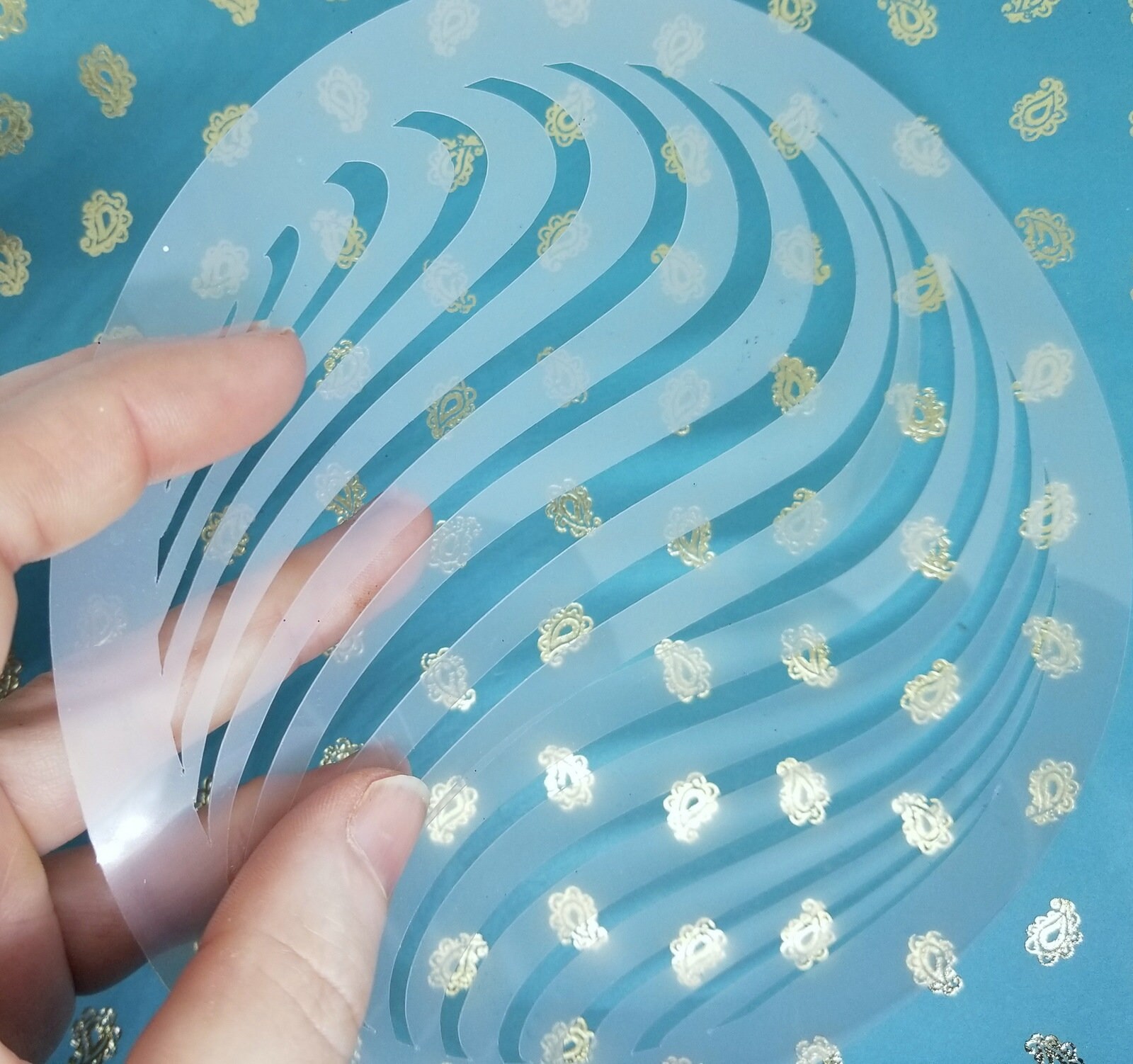 Bubble Swirl Optical Illusion Stencil Trippy Acid Reusable Mylar Print ...