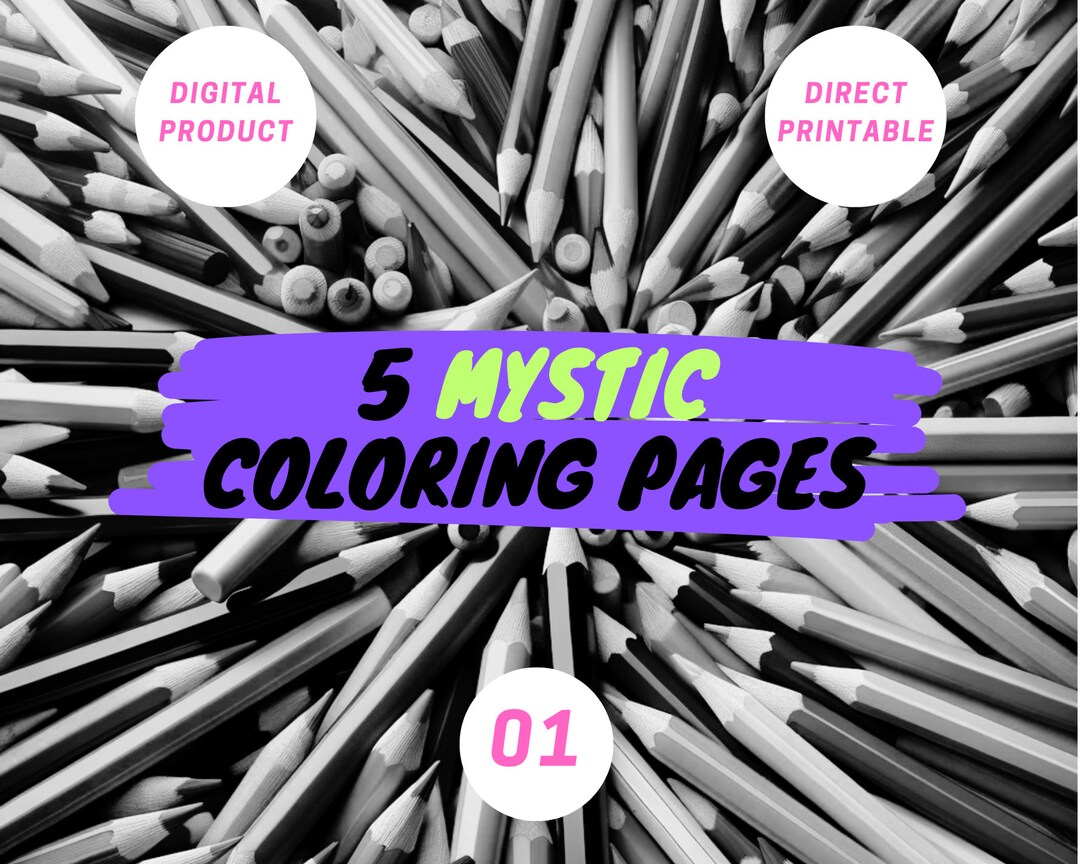 Coloring Pages MYSTICISM Printable - Etsy
