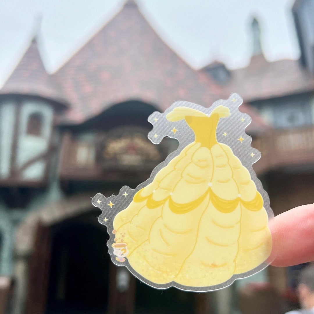 Belle Dress Disney Sticker Disney Stickers Chip Beauty and the Beast ...