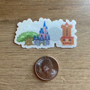 Disney World Landmarks Disney Sticker Disney Stickers Epcot Water ...