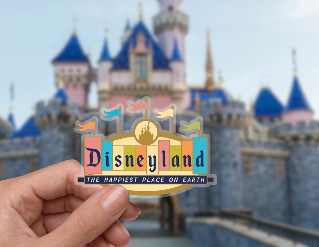 Disneyland Flag Sticker: Waterproof Vinyl Decal for Laptop, Water ...