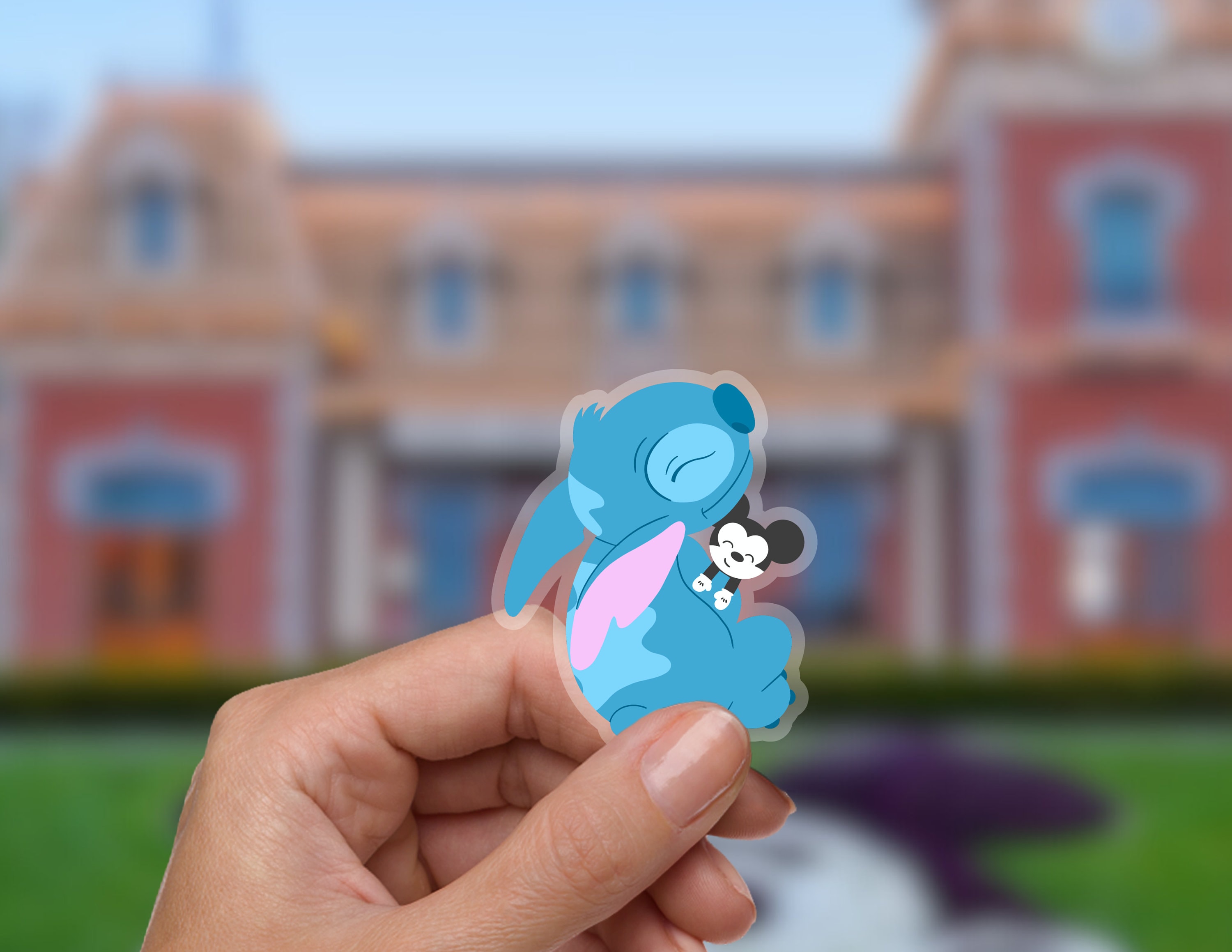Lilo and Stitch Snuggles Mickey Disney Sticker Disney Stickers Hawaii ...