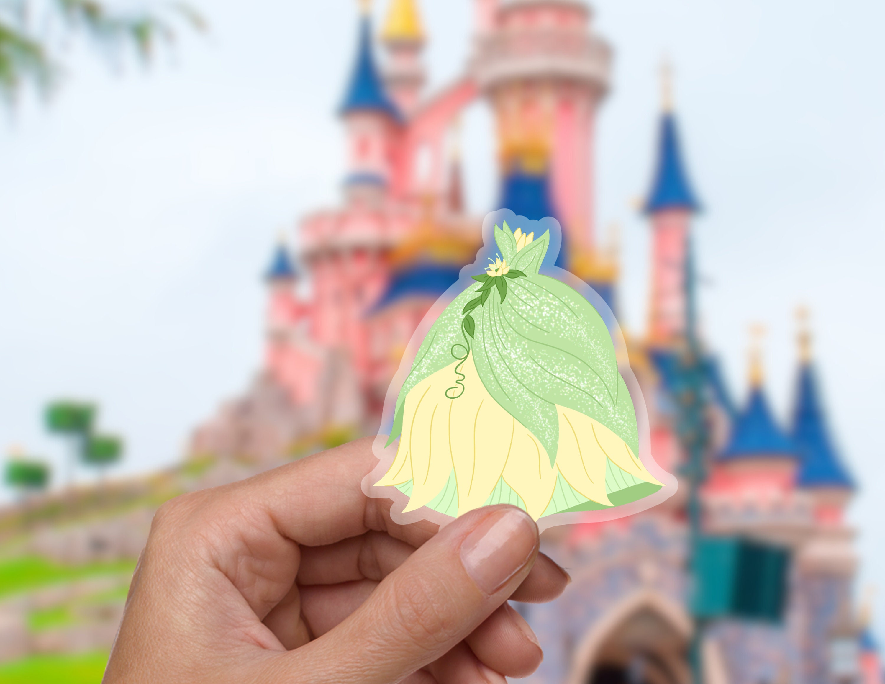Tiana Dress Disney Sticker Disney Stickers Princess Princess and the ...