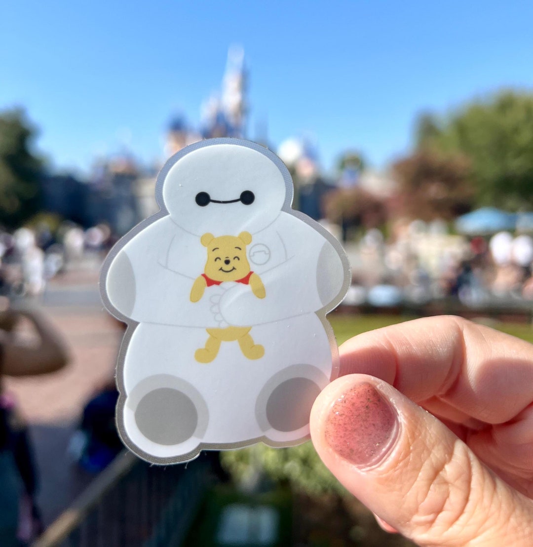 Baymax Snuggles Winnie the Pooh Disney Sticker Disney Stickers Big Hero ...