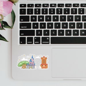 Disney World Landmarks Disney Sticker Disney Stickers Epcot Water ...