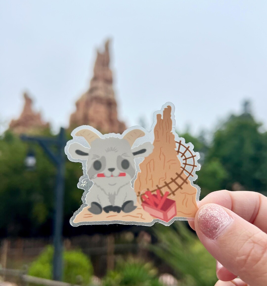 Thunder Mountain Sticker Goat Disneyland Disney Sticker Dynamite Water ...