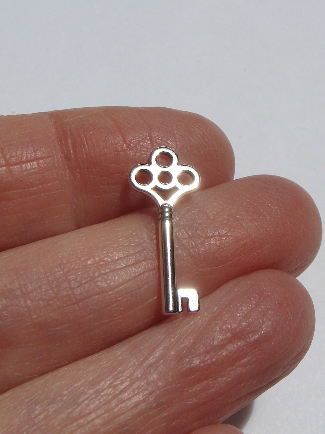 Sterling Silver Key Charm 20mm X 8mm Sterling Silver Key Pendant Key ...