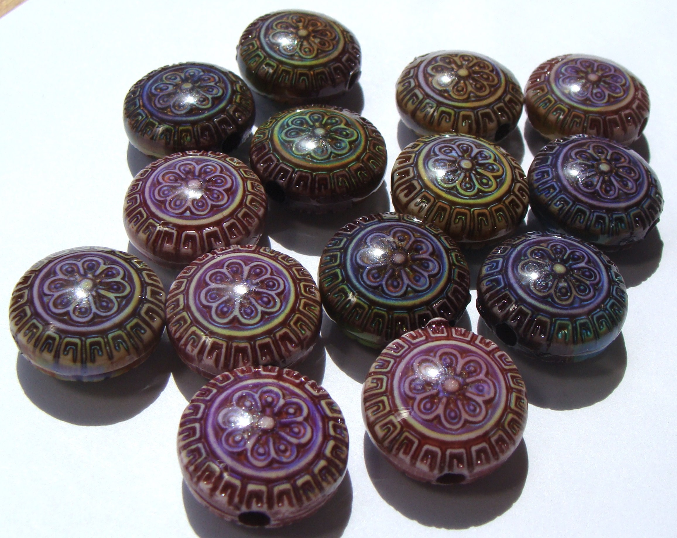 Sun Blossom Mood Beads 5 Pieces Color Changing Beads Mood Beads Mirage ...