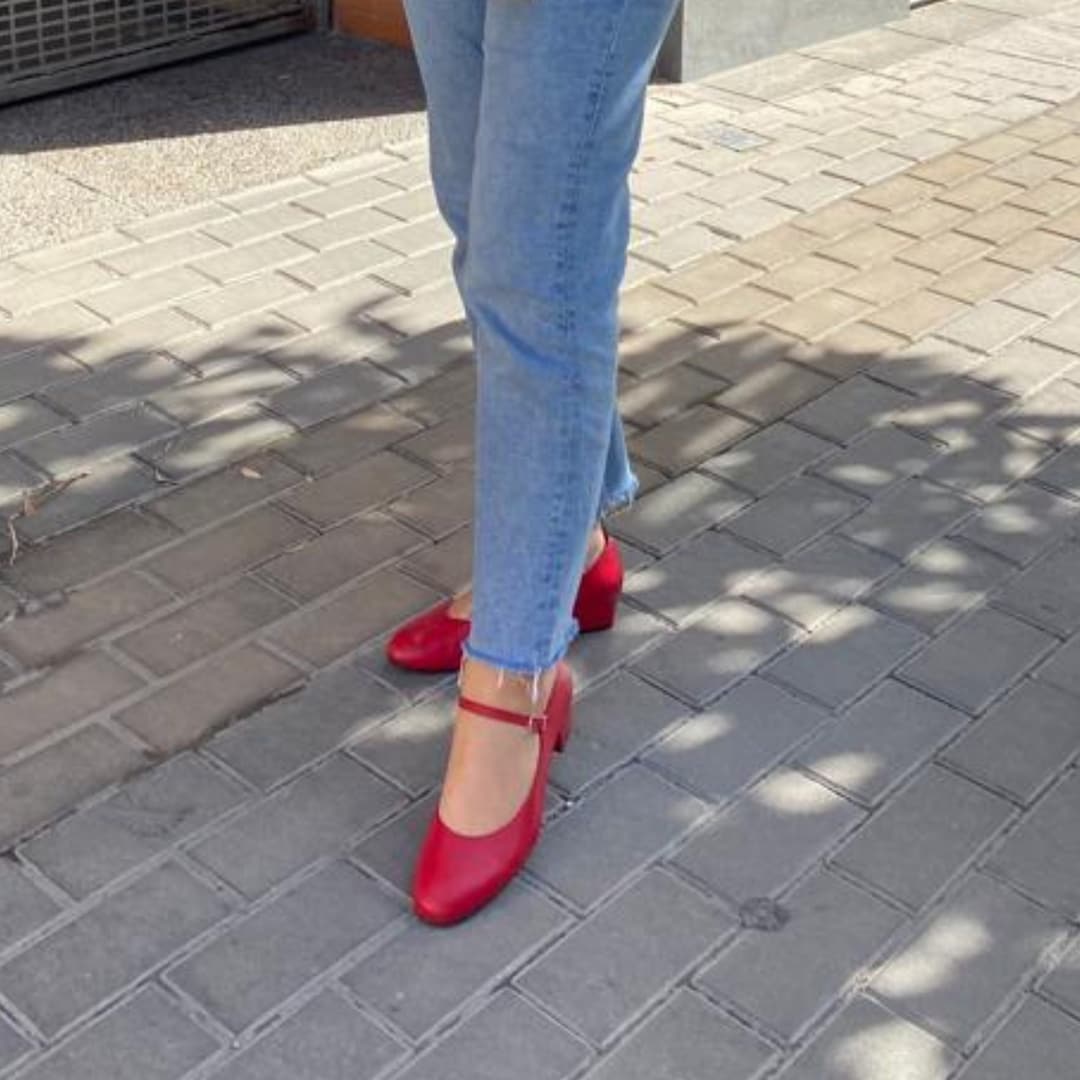 Handmade Mary Jane Shoe, Spanish Handcrafted Leather Mary Jane, Gel ...