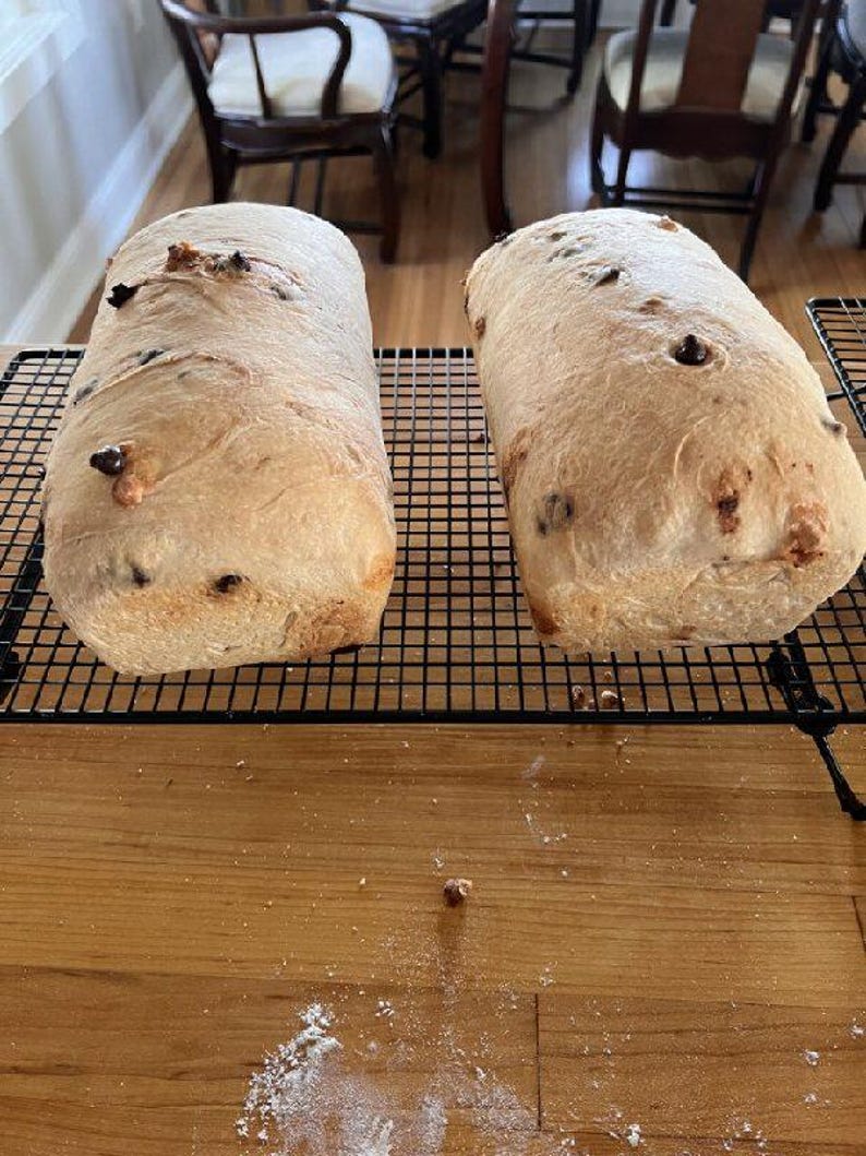 Homemade Tuxedo Sourdough Bread – Milk & White Chocolate Chip - Baked ...