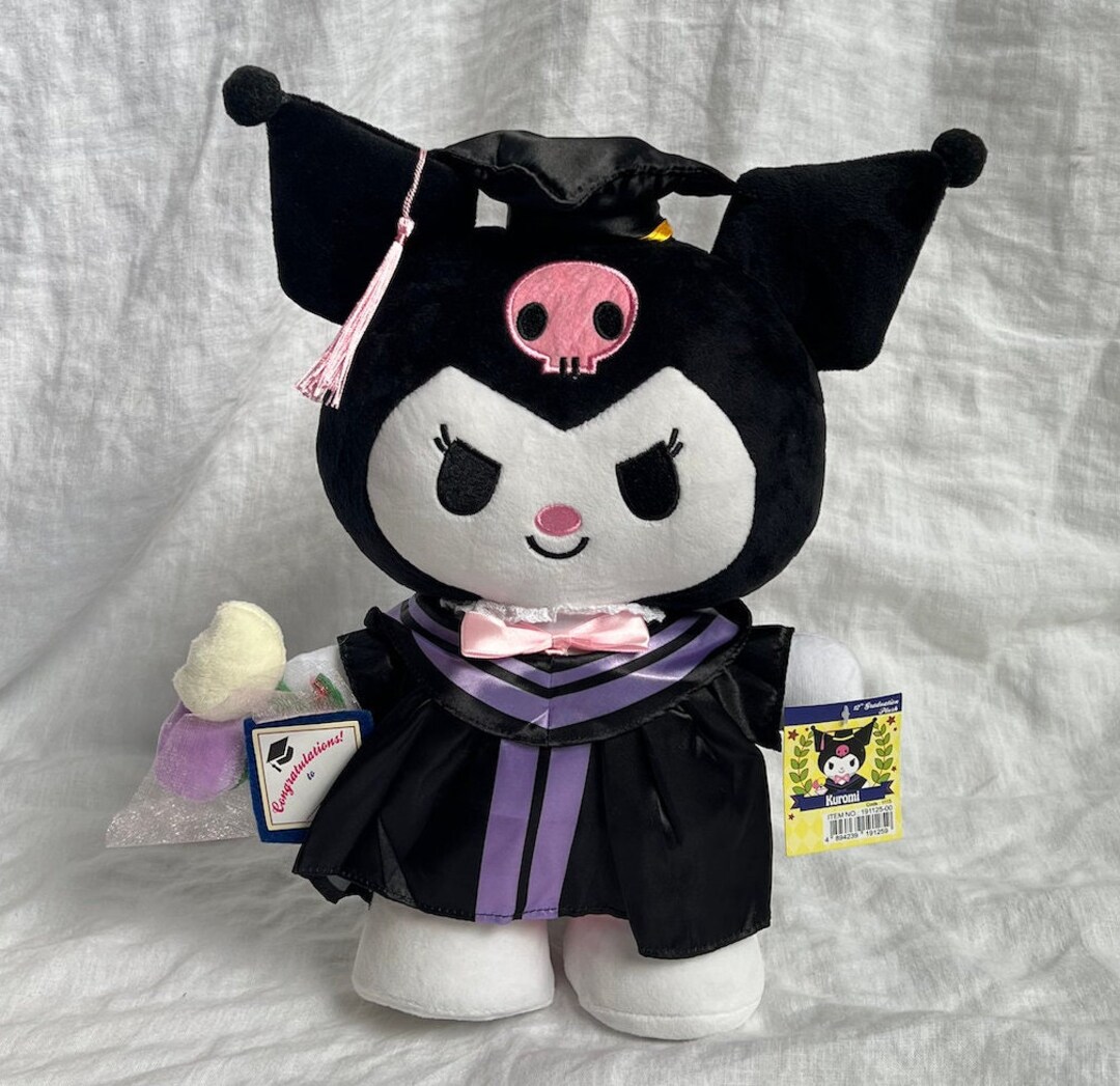 Kuromi Graduation Plushie (35cm) | Graduation Gifts | Kawaii | High ...