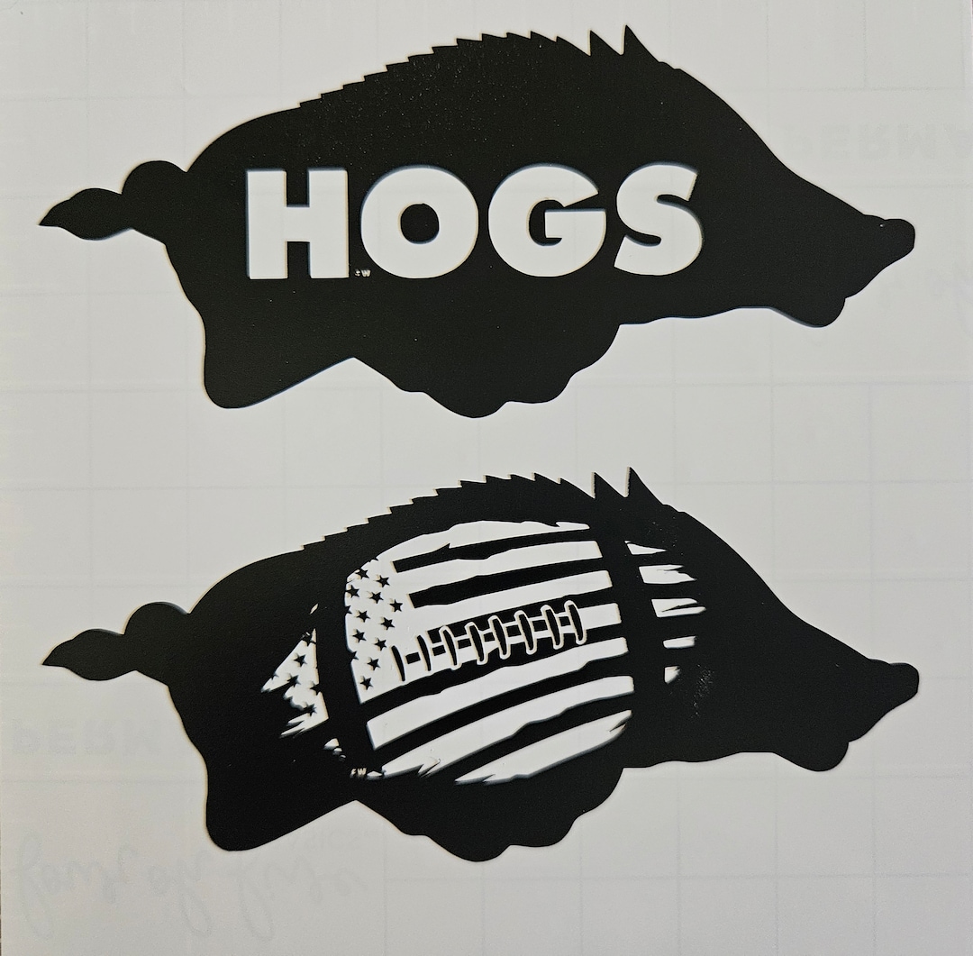Arkansas Razorback Hog Decal - Etsy