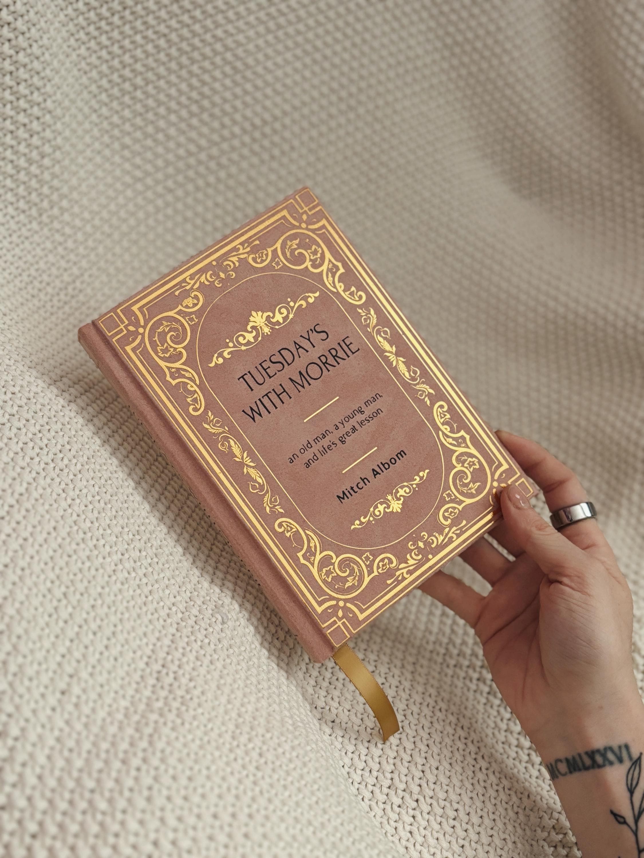 Tuesdays With Morrie by Mitch Albom Custom Handmade Rebind | Special ...