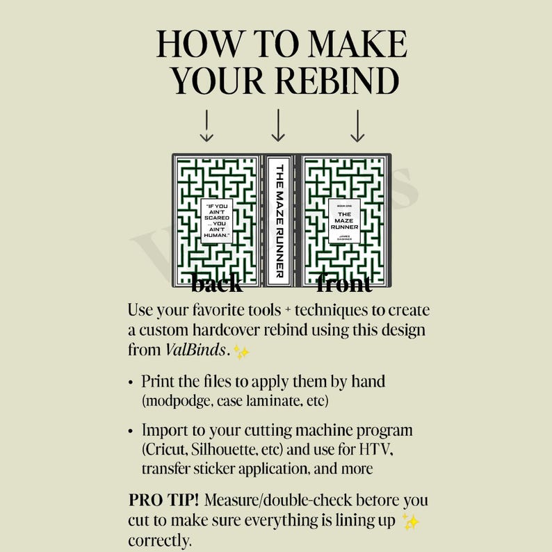 The Maze Runner Book Cover PNG: DIY Bookbinding Rebind (digital ...