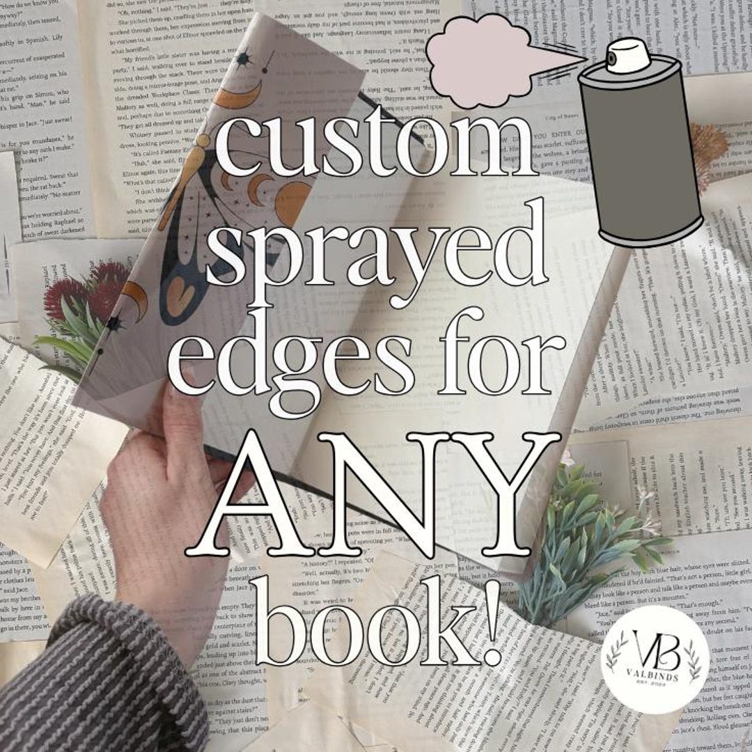 Custom Sprayed Edges for ANY Book! - Etsy