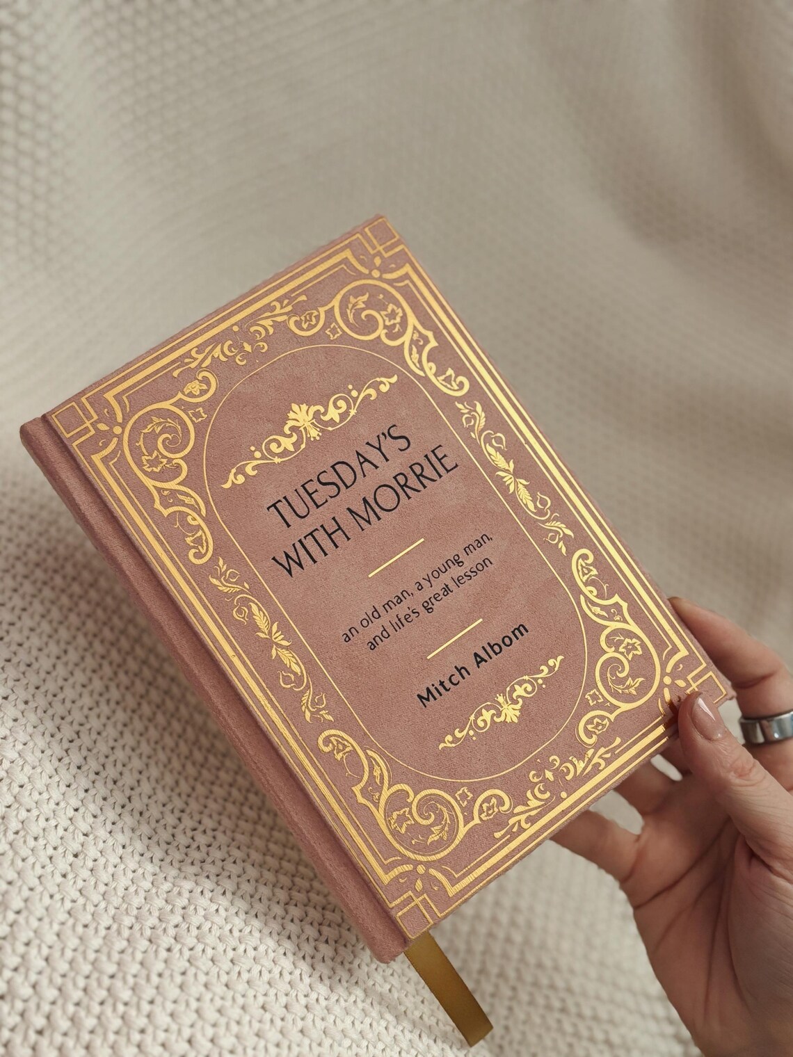 Tuesdays With Morrie by Mitch Albom Custom Handmade Rebind | Special ...
